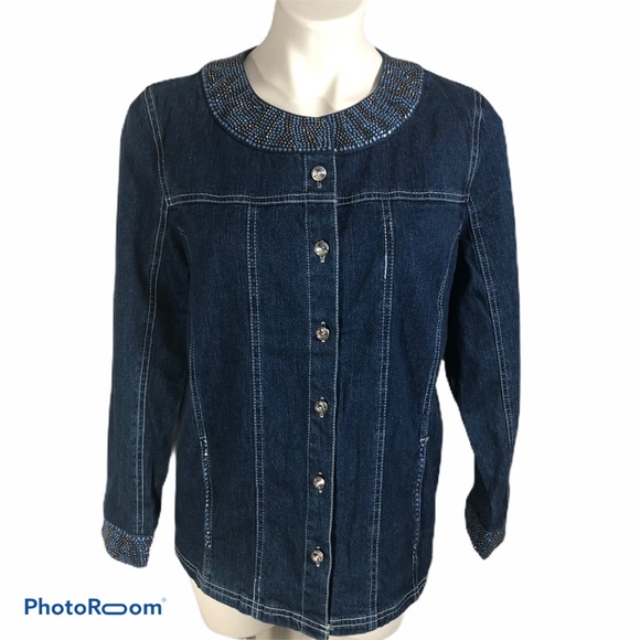 Quacker Factory | Jackets & Coats | Quacker Factory Blue Jean ...